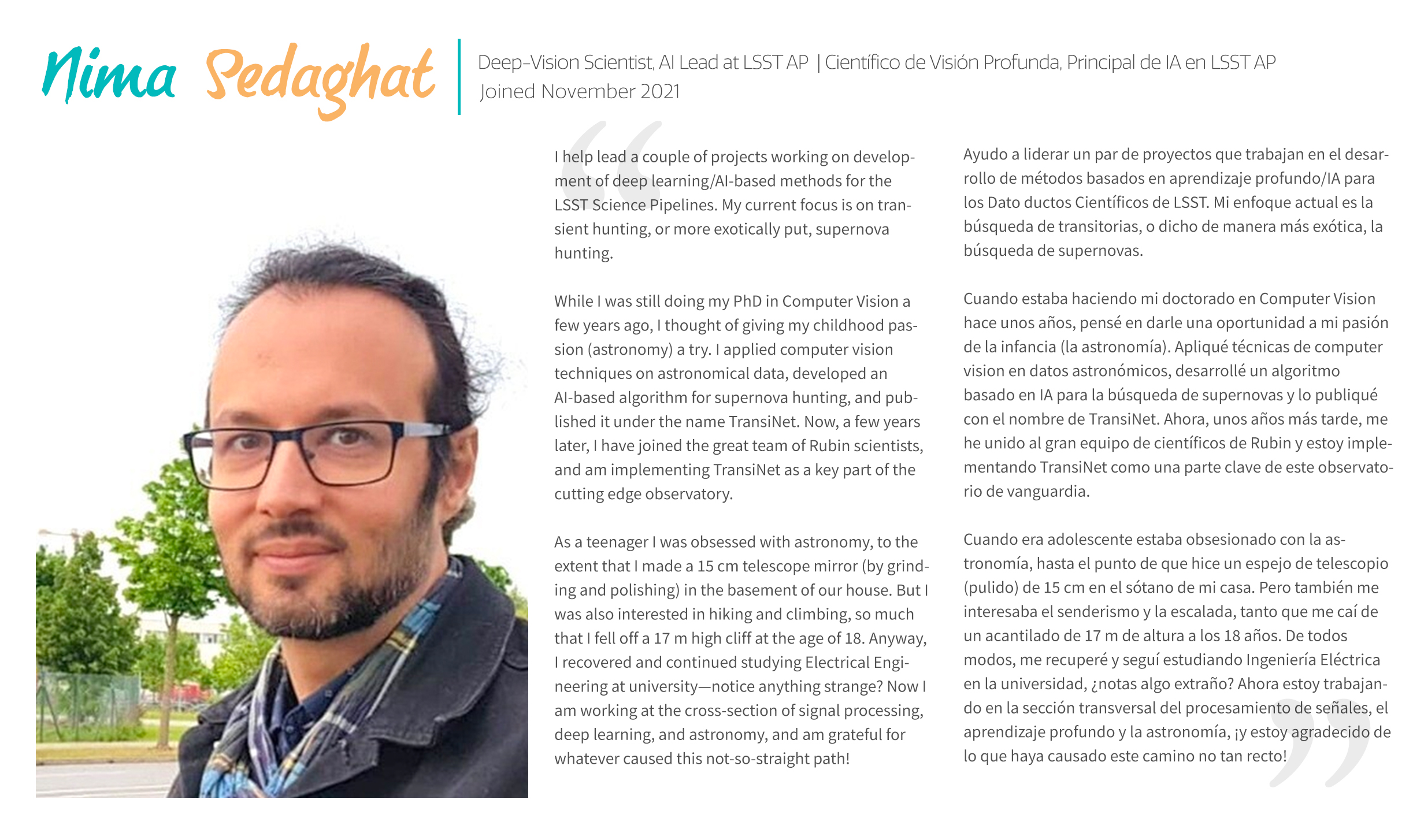 Nima Sedaghat | Rubin Observatory